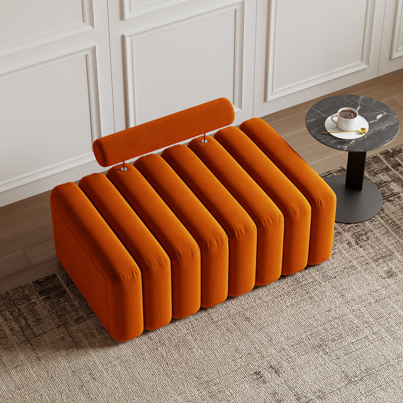 Ivy Bronx Entryway Bench with Adjustable Backrest,Tufted Soft Bench ...