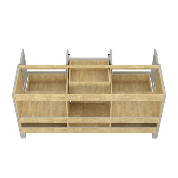 GETPRO 72'' Freestanding Bath Vanity Base Solid Wood Stand Alone ...