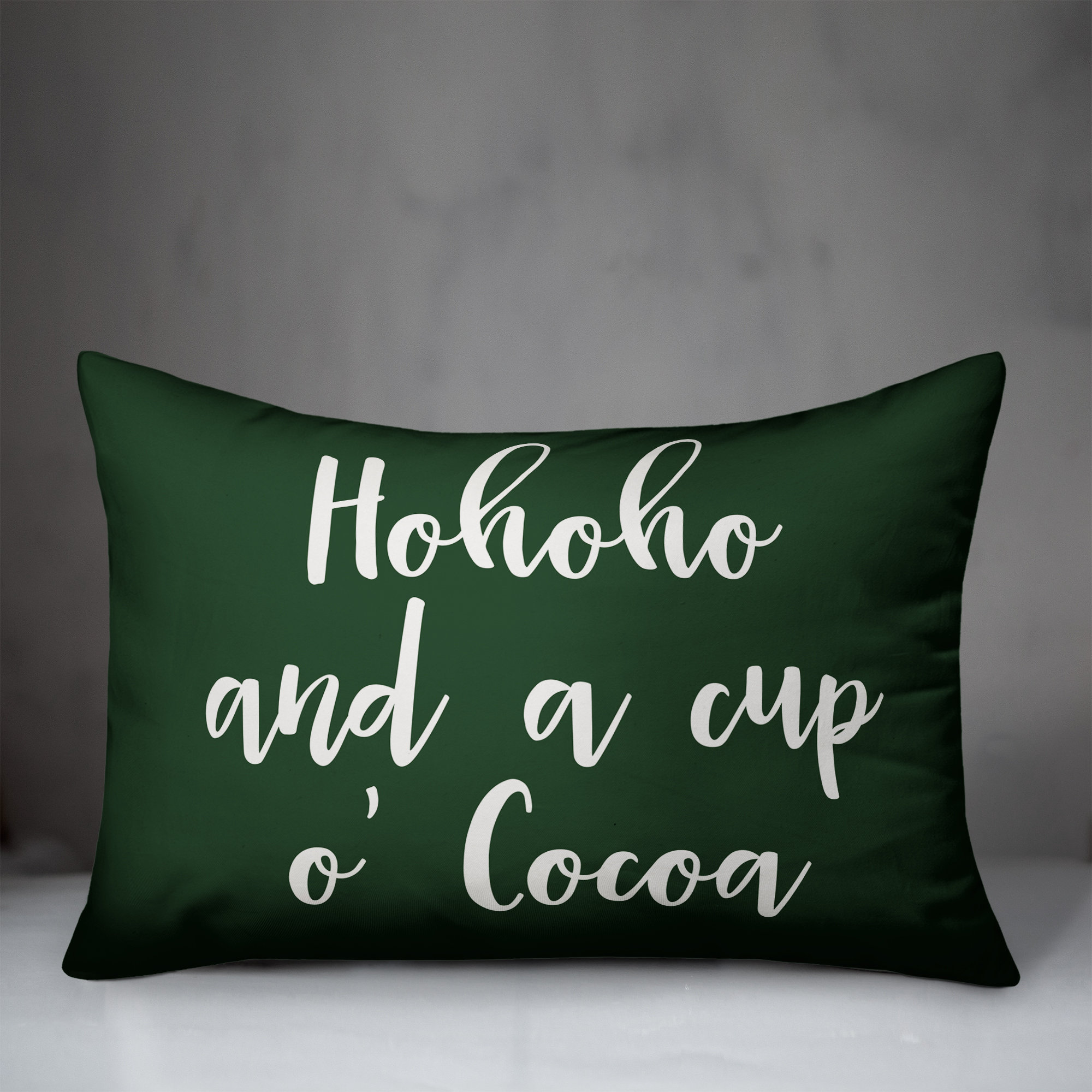 Designs Direct Creative Group Hohoho and a Cup O' Cocoa Lumbar Pillow ...