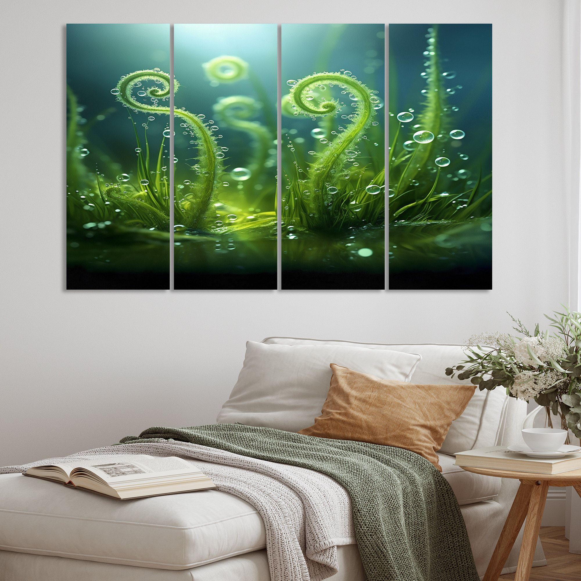 Ebern Designs Magical Fern Light Of Morning Dawn II - Meadow Wall Decor ...