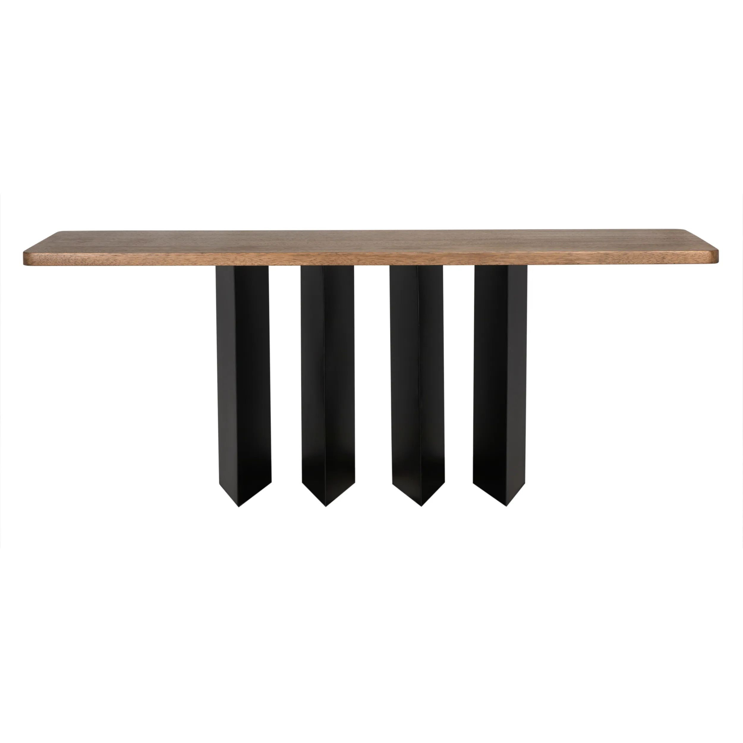Noir Delta Console With Metal Base | Wayfair