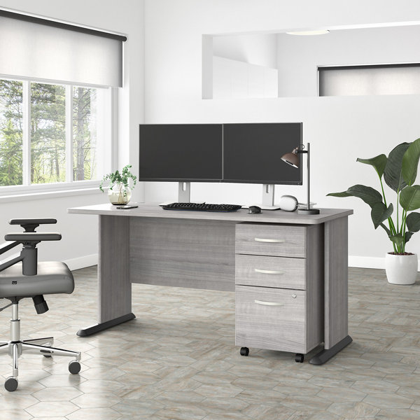 Bush Business Furniture Studio A Rectangular Computer Desk Office Set ...