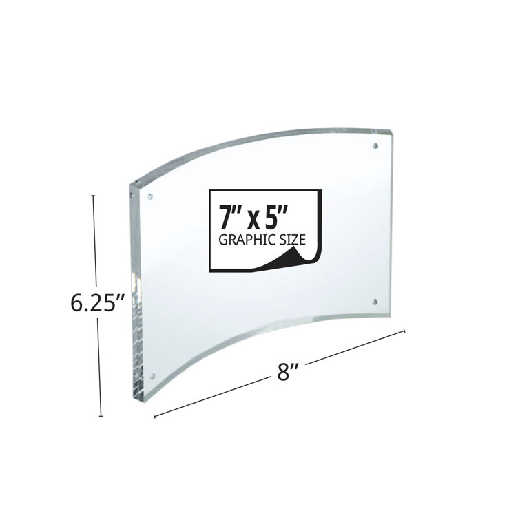 Azar Displays Premium Curved Sign Holder - Wayfair Canada