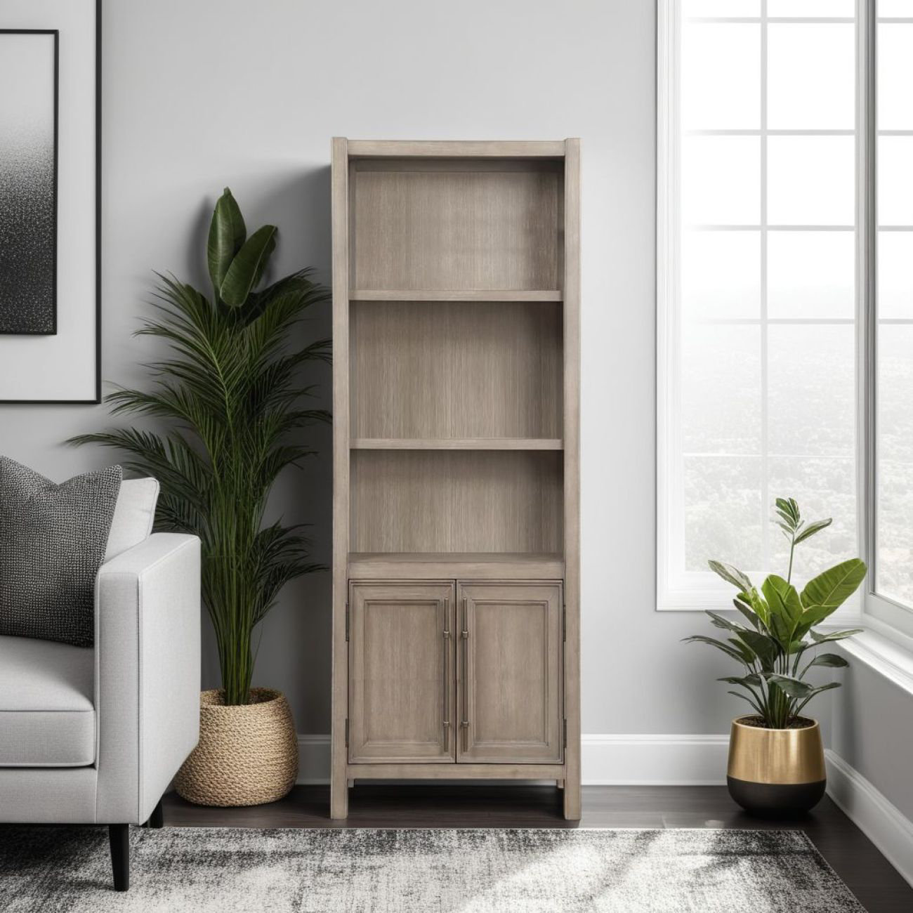 Red Barrel Studio® Cypress Lane Bookcase Pier Cabinet, No Assembly ...