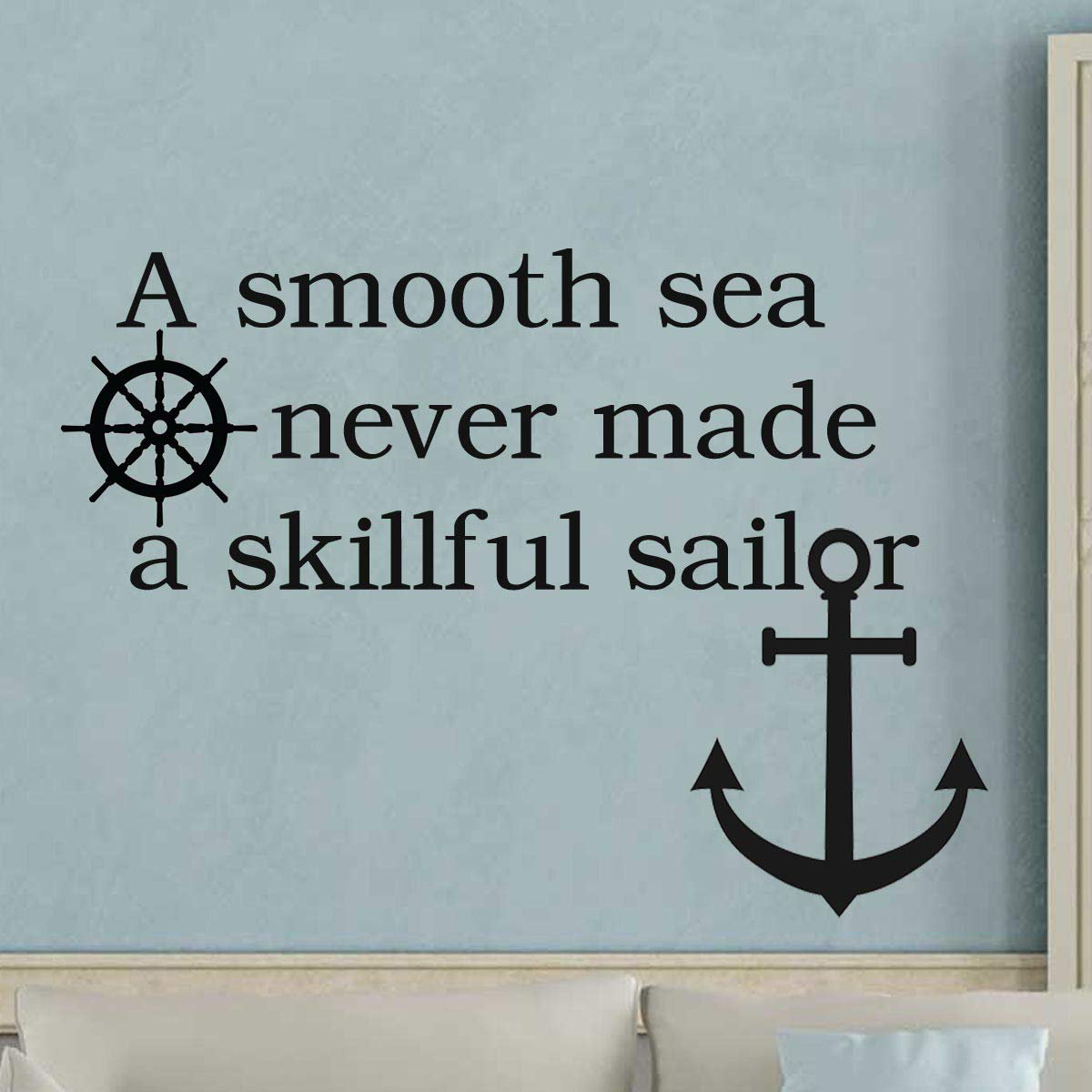 Longshore Tides A Smooth Sea Never Madea Skillful Sailor Nautical Wall ...