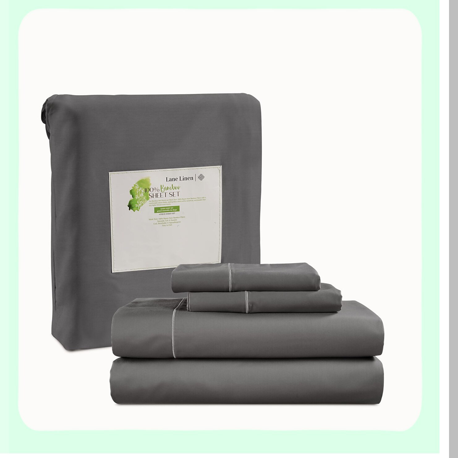 BRBCA Cool Rayon From Bamboo Full Size Sheets - Luxuriously Soft ...