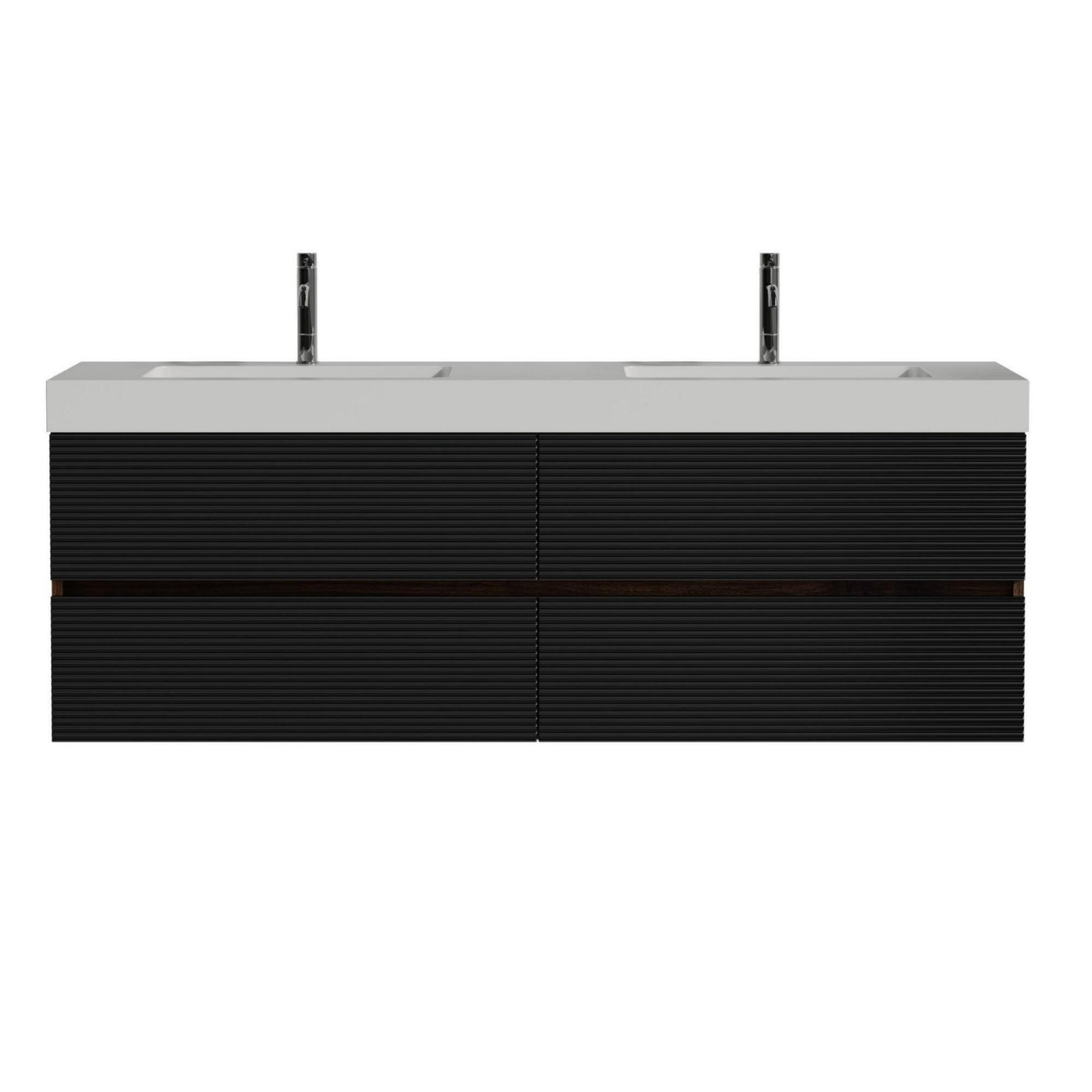 Hokku Designs 60 Inch Wall Mounted Floating Bathroom Vanity - Wayfair ...