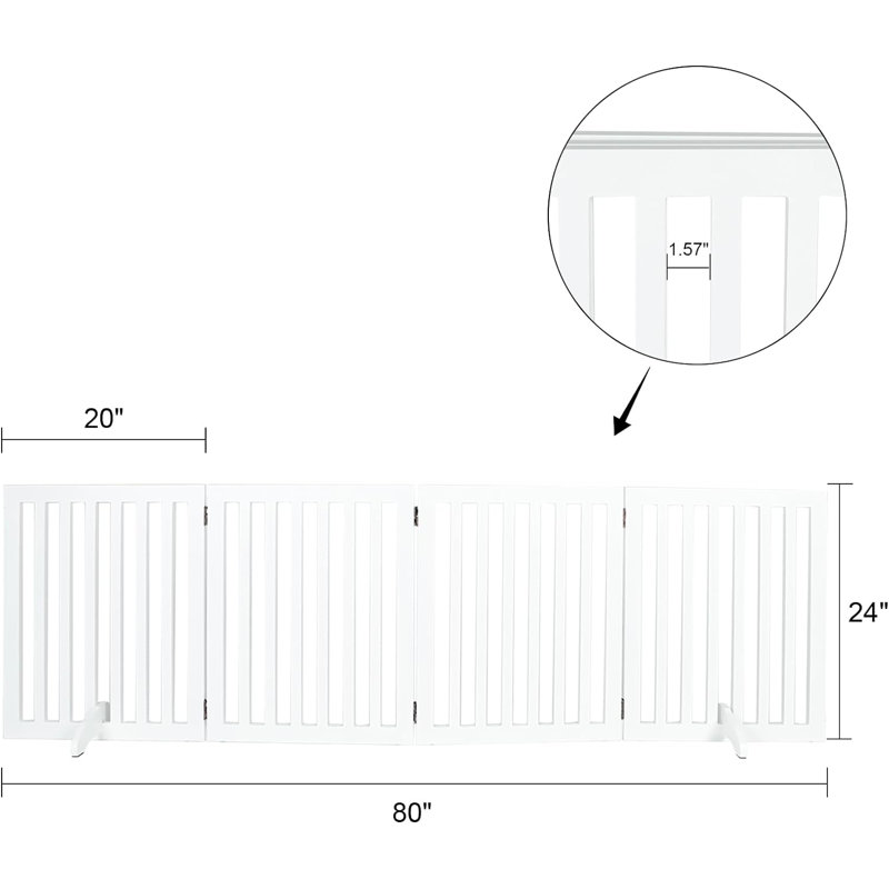 Tucker Murphy Pet™ Confote Foldable Free Standing Gate | Wayfair