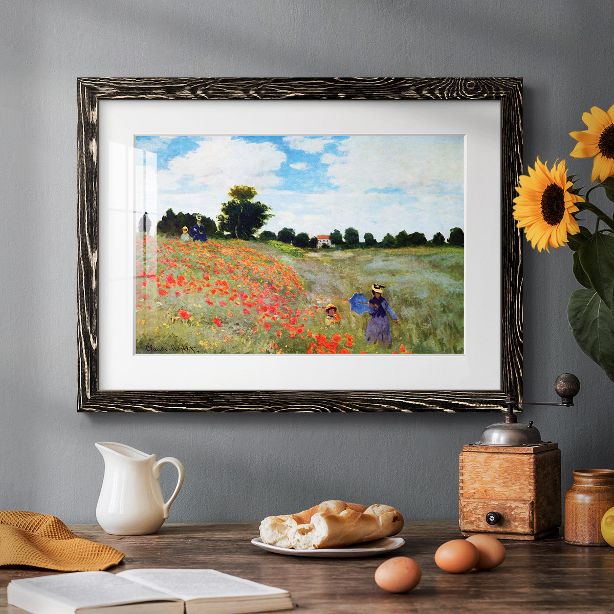 Alcott Hill® Poppies by Monet by Claude Monet - Single Picture Frame ...