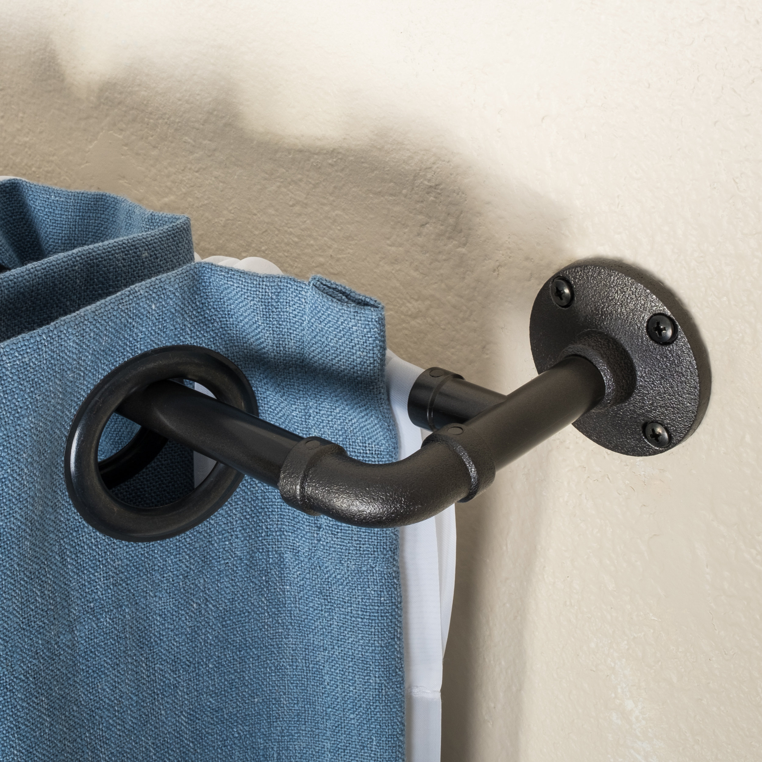 Williston Forge Shongopovi Metal Adjustable Double Curtain Rod ...