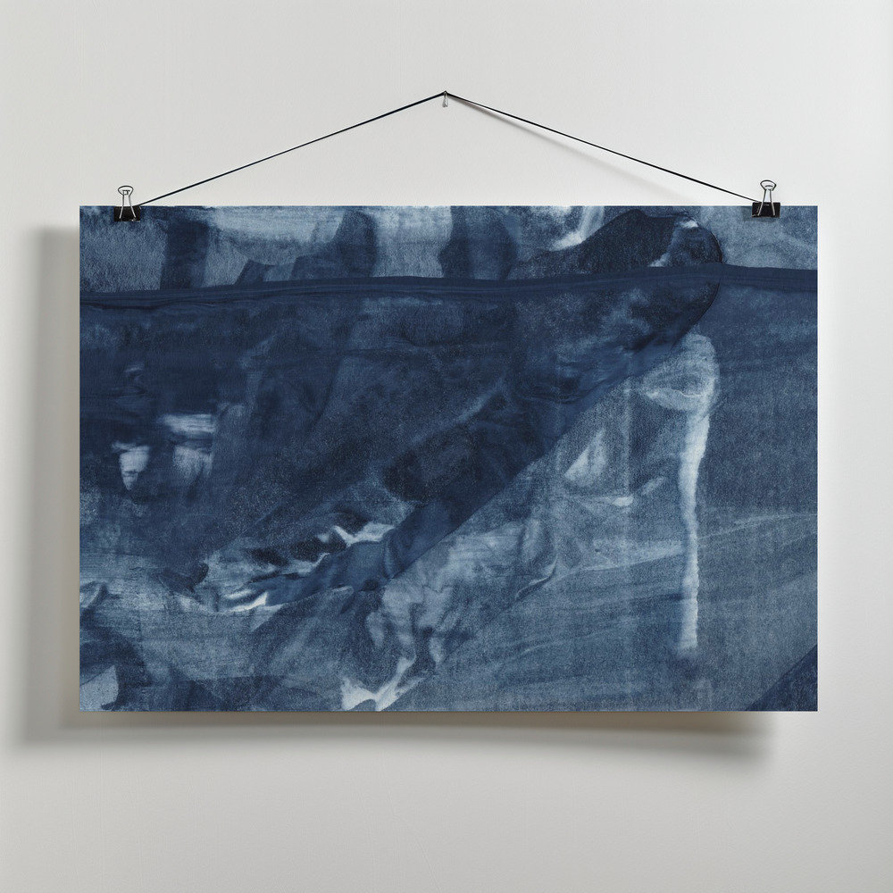 Ivy Bronx Blue Texture No 5 | Wayfair.co.uk