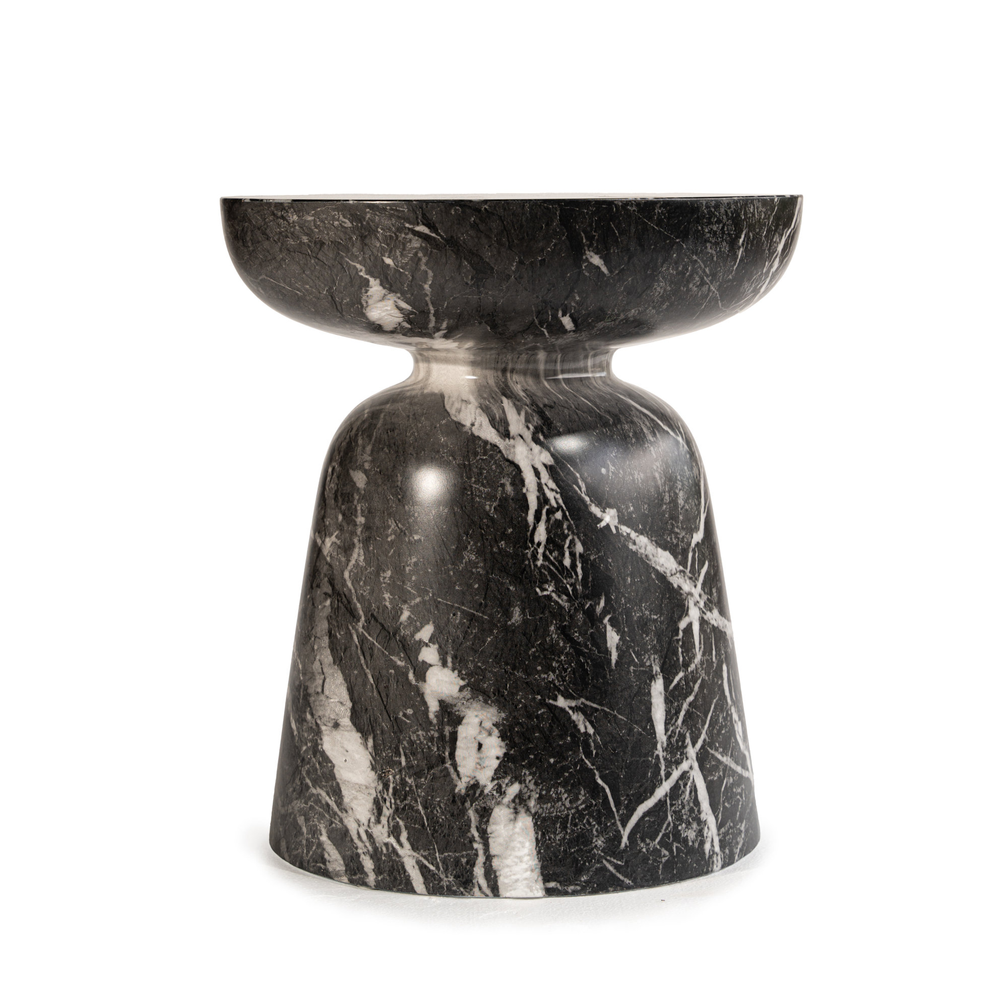 Brayden Studio® Outdoor Faux Stone Goblet Side Table & Reviews | Joss ...