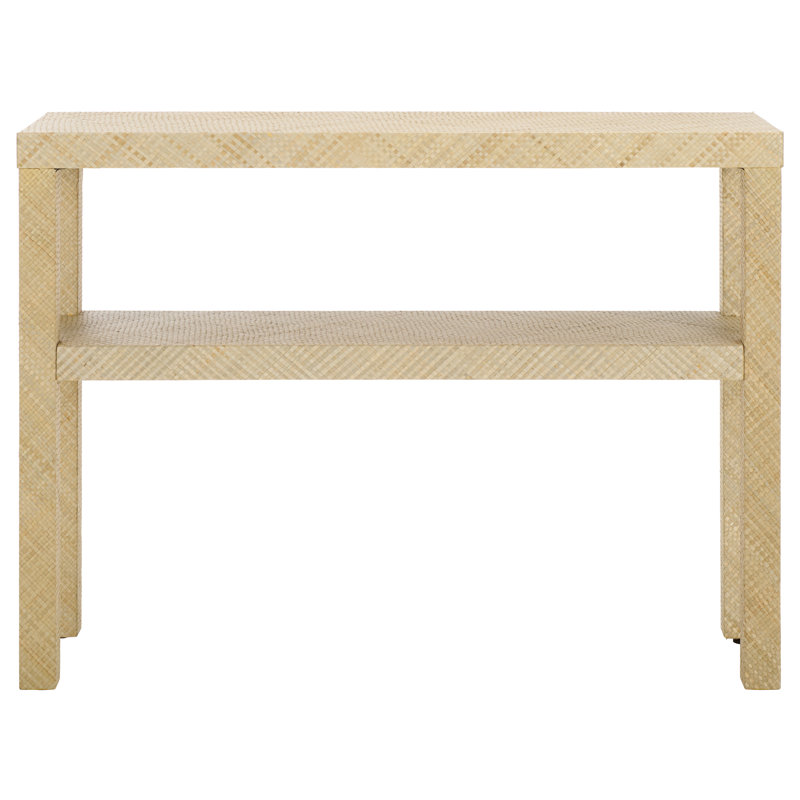 Bay Isle Home™ Breban Raffia 2 Shelf Console Table & Reviews | Wayfair