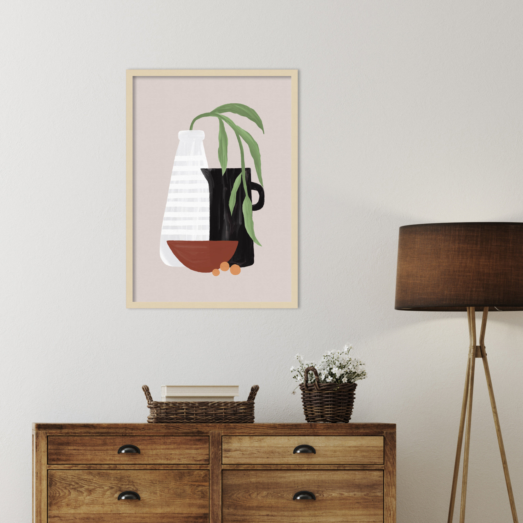 George Oliver Boho Objects II Framed On Paper by Orara Studio Print ...