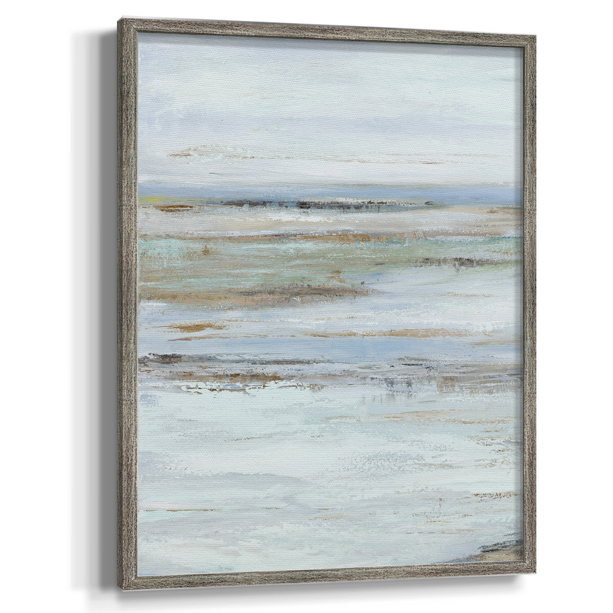Brayden Studio® Muted Misty Marsh I Framed Print - Solid Wood | Wayfair