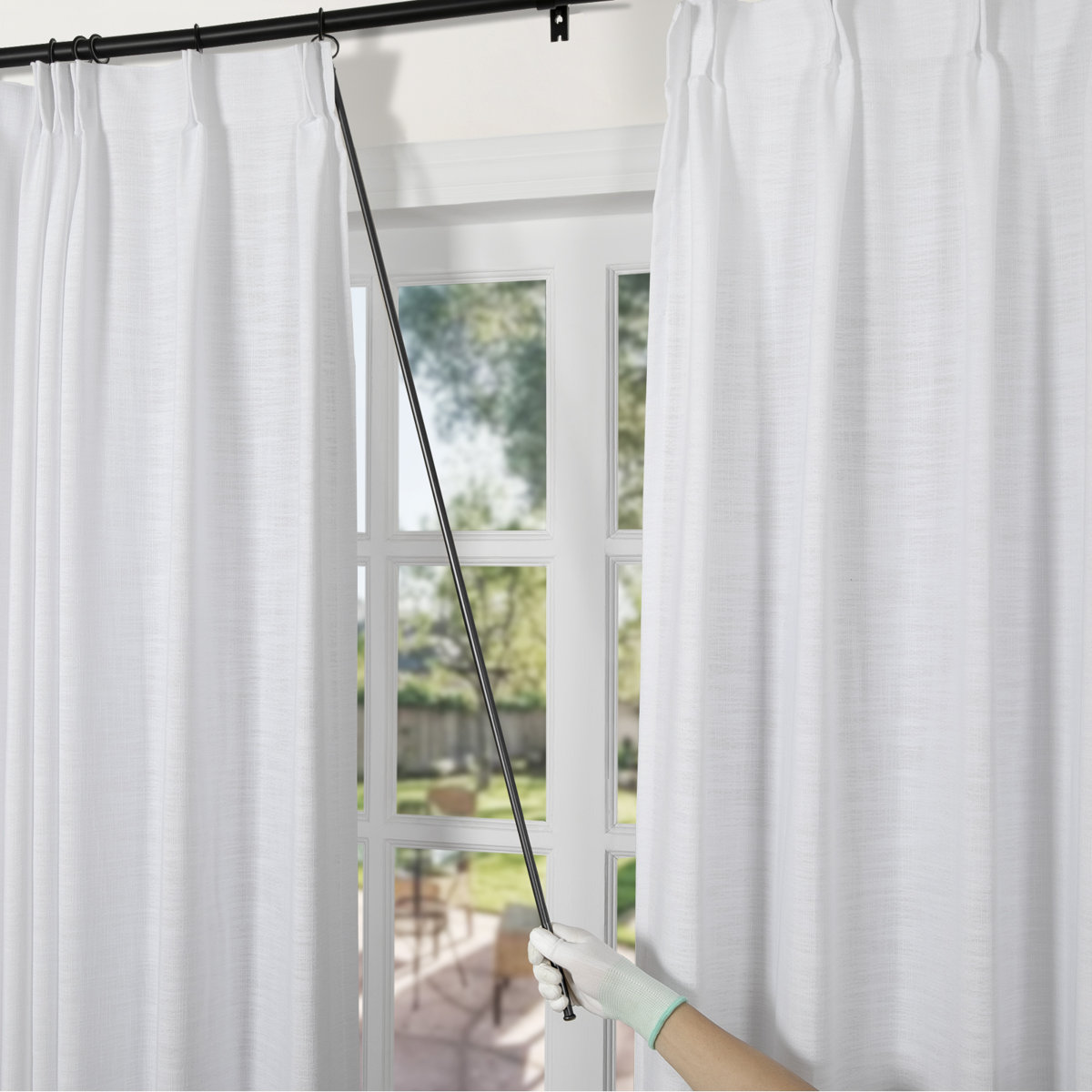 House of Hampton® TWOPAGES 1 Pack-45 inch Curtain Pull Wand-Iron ...