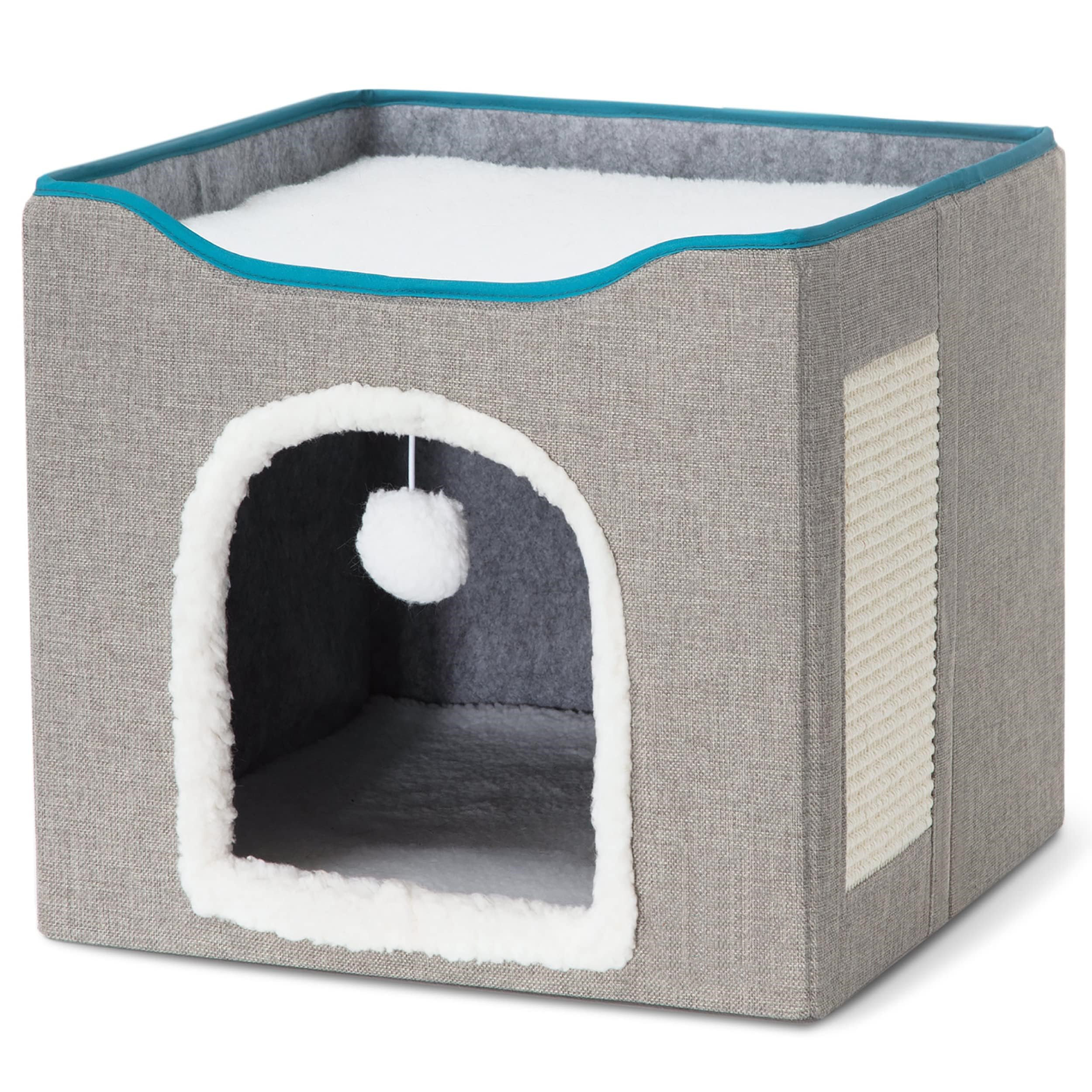 Latitude Run® Cat Beds For Indoor Cats - Large Cat Cave For Pet Cat ...