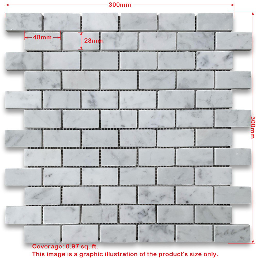Marble Online 12" x 12" Marble Linear Mosaic Wall & Floor Tile | Perigold