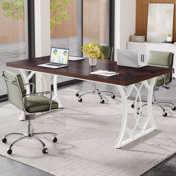 Millwood Pines Rectangle Conference Table, 62.99" L X 31.49" W X 29.52 ...