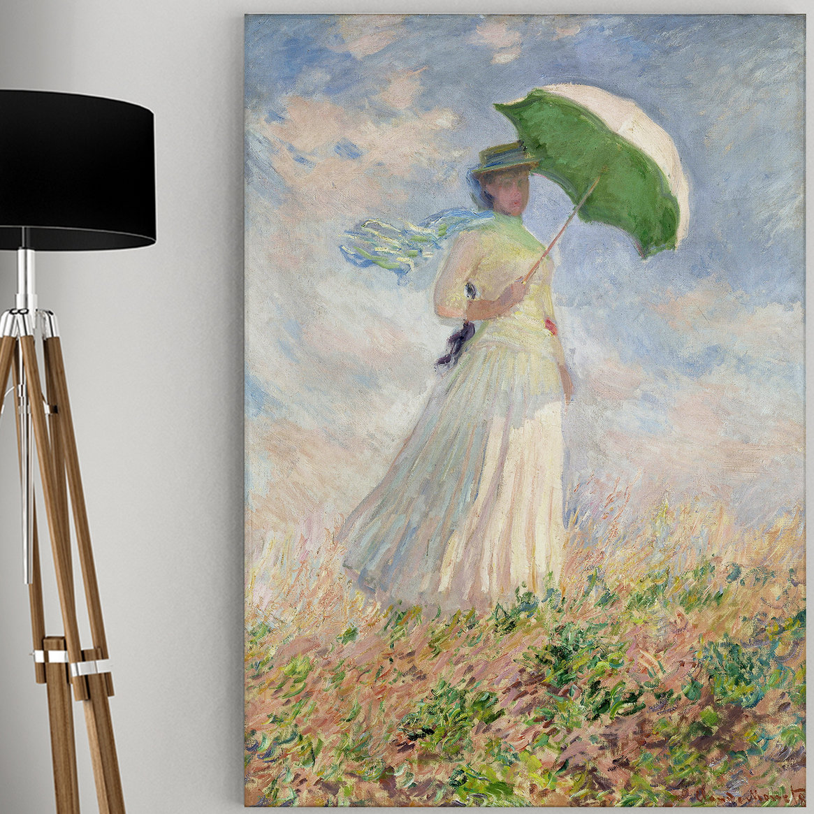 Vault W Artwork Study Of A Figure On Canvas by Claude Monet Print ...