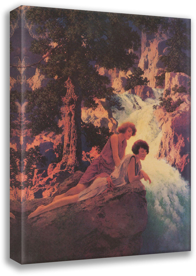 Lark Manor™ Waterfall by Maxfield Parrish Gallery Wrapped Canvas | Wayfair