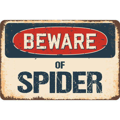 SignMission Beware of Spider Sign | Wayfair