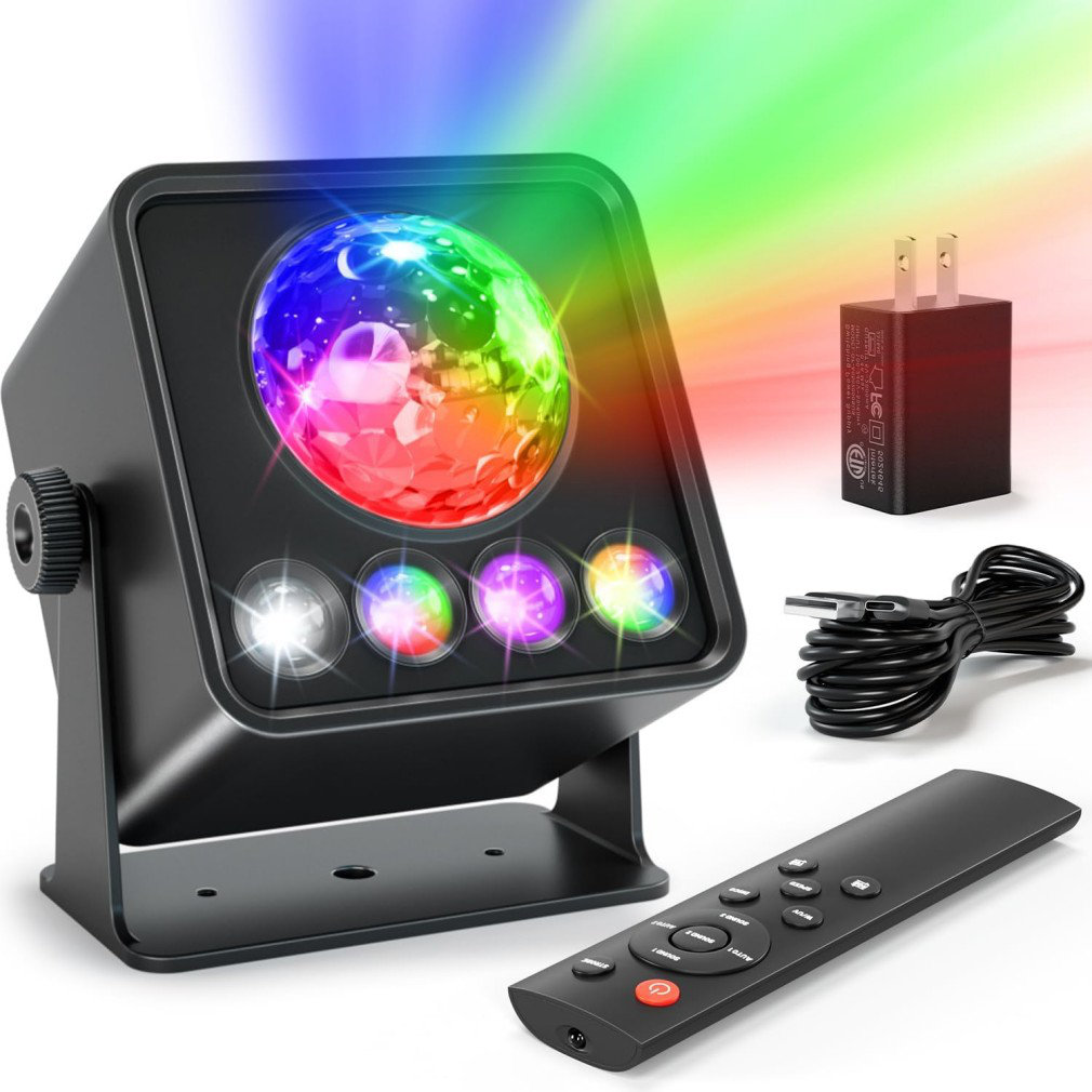The Holiday Aisle® Disco Ball Party Lights Disco Light Sunset Lamp ...