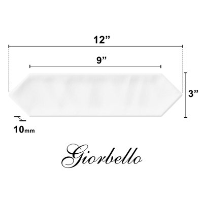 Giorbello Glazed Ceramic Picket Subway Tile 3" x 12"- Glossy | Wayfair