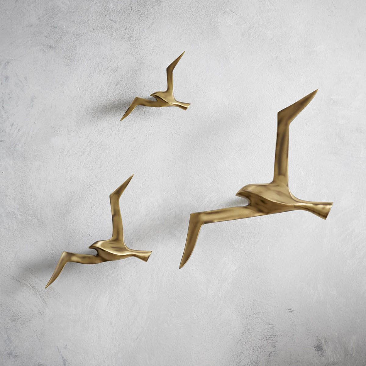 Global Views 3 Piece Flock Wall Décor Set & Reviews | Perigold
