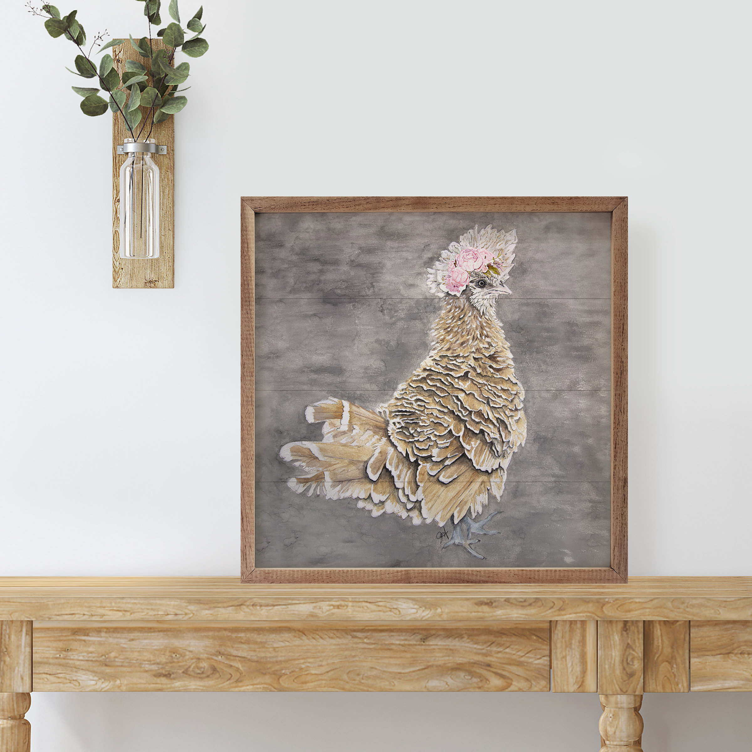 August Grove® Ginger Chicken Square By Jodi Hatfield | Wayfair