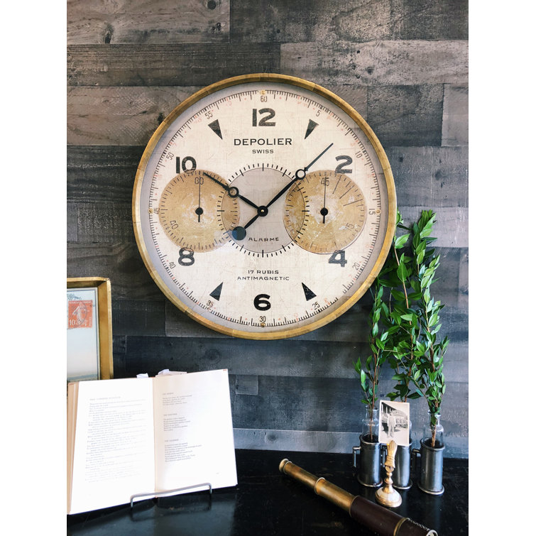 TRADEMARK TIME Metal Wall Clock | Wayfair