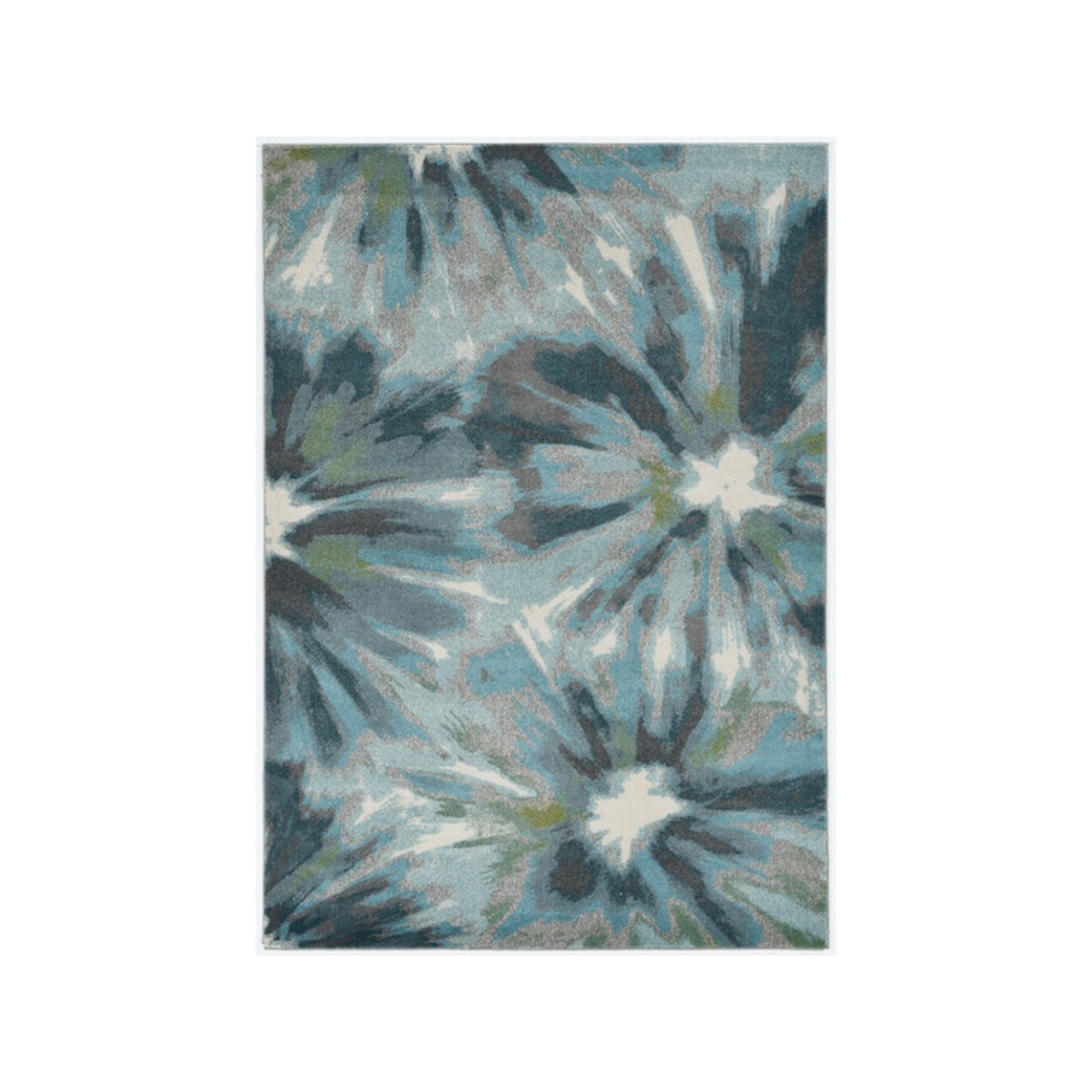 Wildon Home® Lesterny Floral Tufted Teal/Brown Area Rug | Wayfair