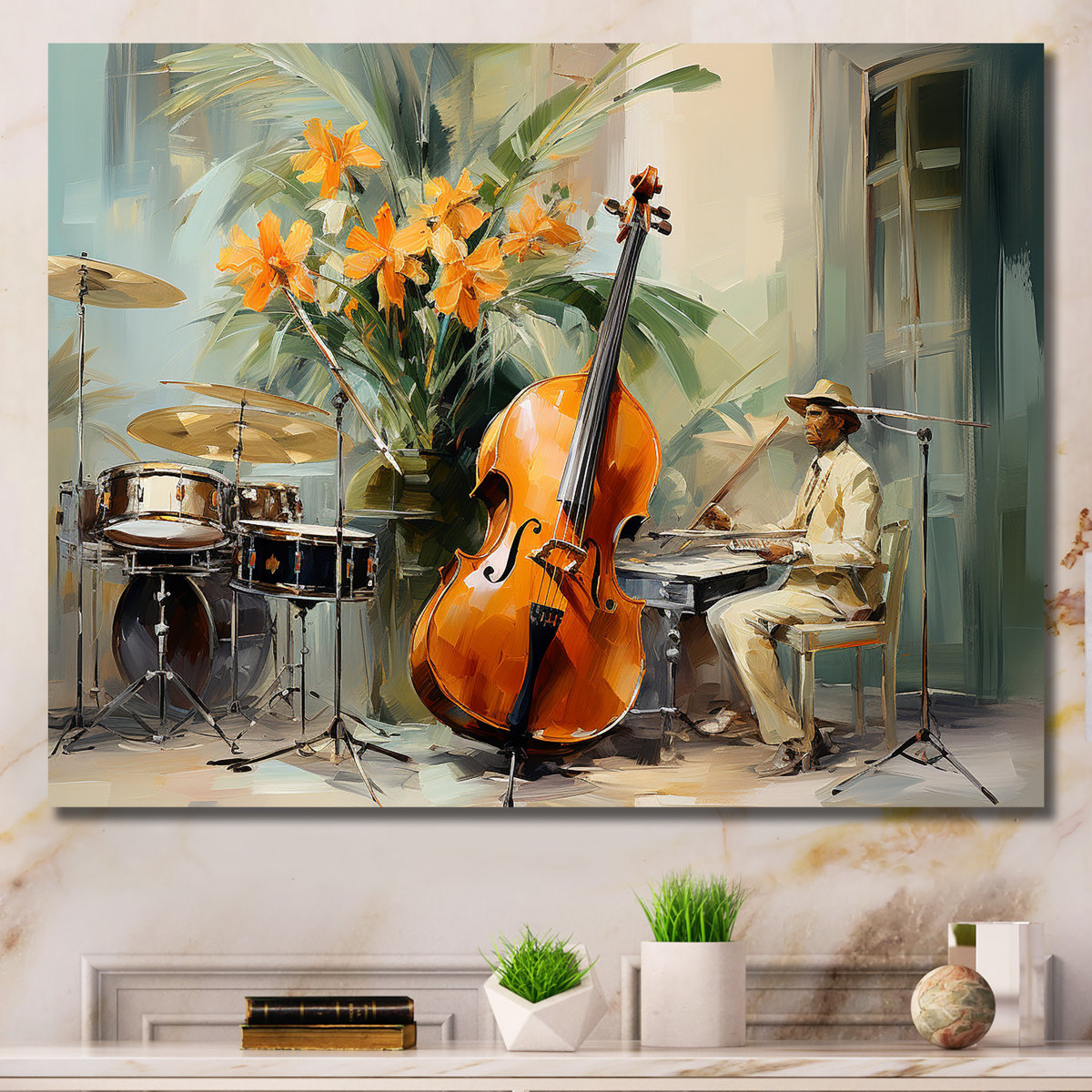 Winston Porter Chello Jazz Rhythms - Music Wall Art | Wayfair