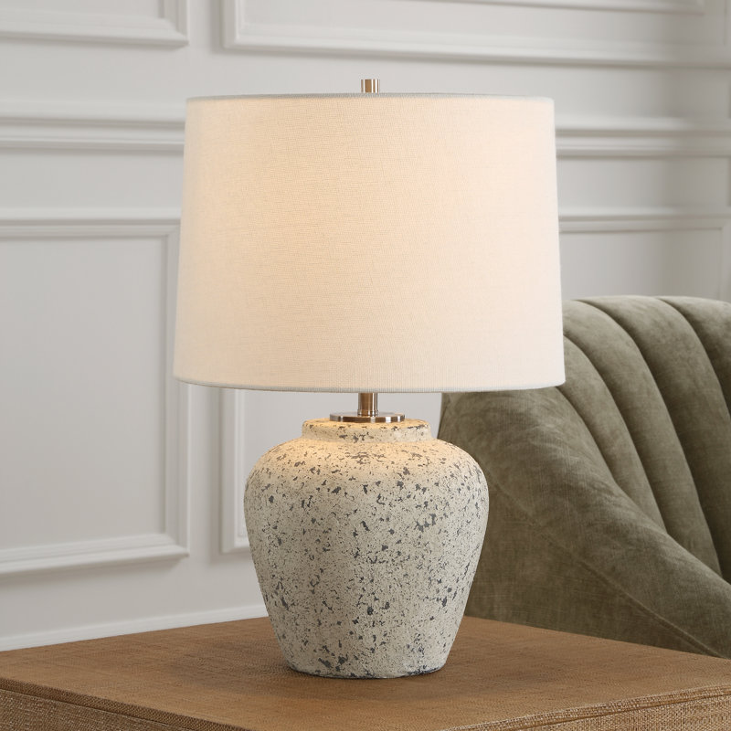 Brayden Studio® Drayah Aged Ivory Table Lamp | Wayfair