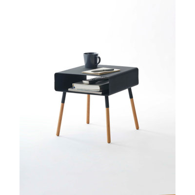 Yamazaki USA Plain Yamazaki Home Side Table With Storage Shelf, Living ...
