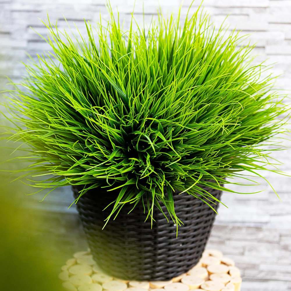 Dakota Fields Artificial Wheat Grass Fake Outdoor Plants - 20 Bundles ...