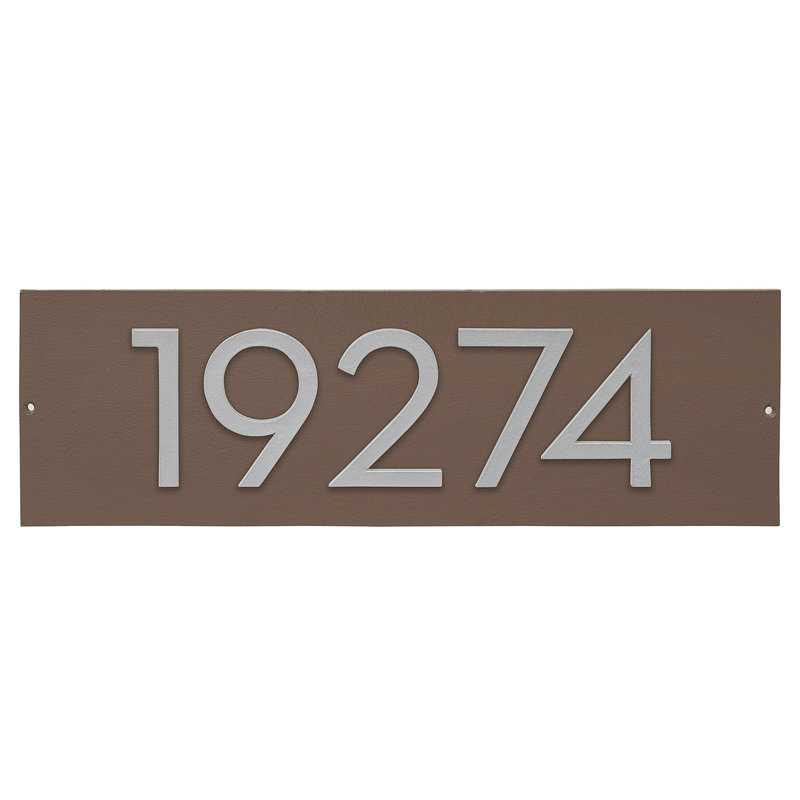 Montague Metal Products Floating Modern 4" Number Horizontal Address ...