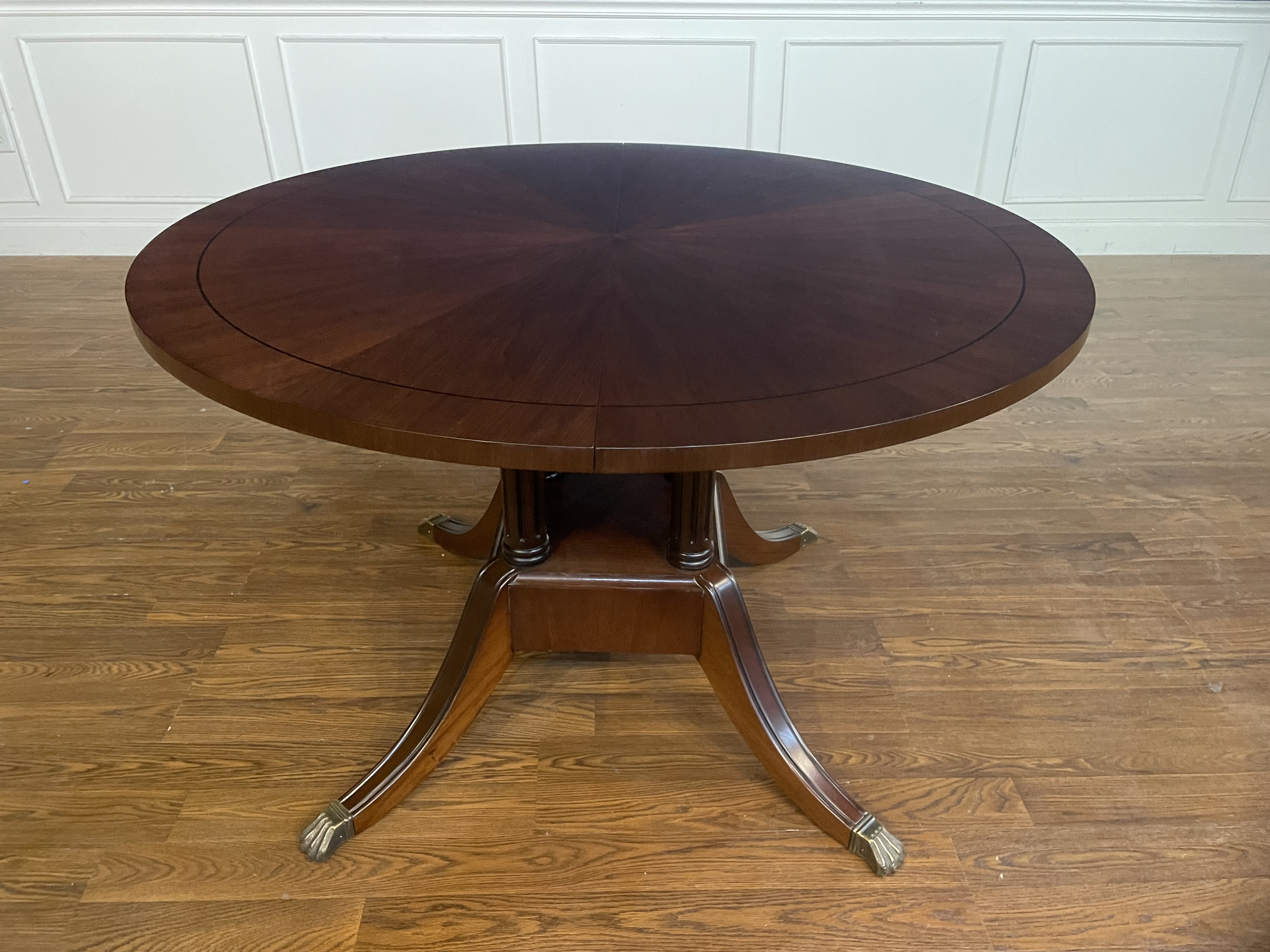 Leighton Hall Furniture Extendable Pedestal Dining Table | Wayfair