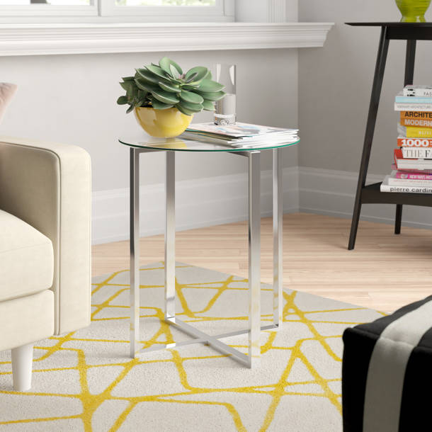 Mercer41 Granier 47.25'' Glass Top Console Table & Reviews | Wayfair