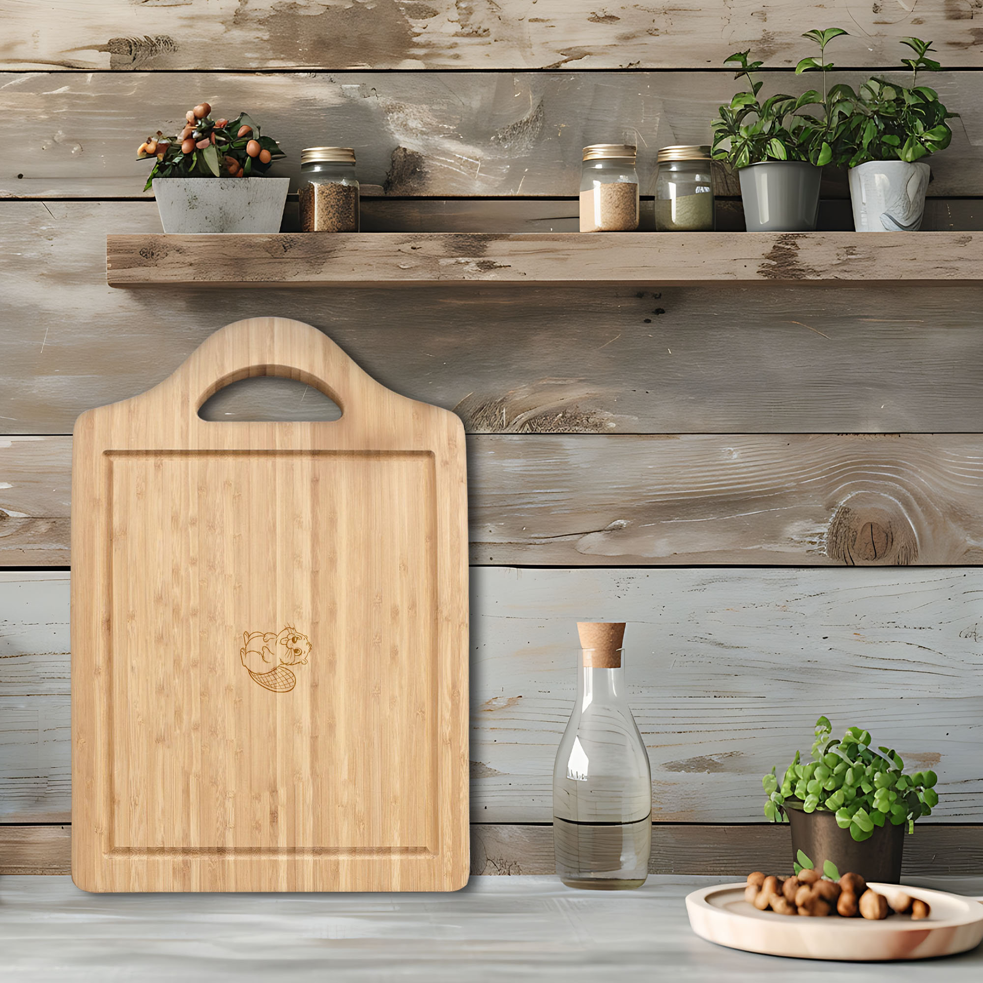 MentionedYou Beaver - 1 Piece Bamboo Cutting Board | Wayfair