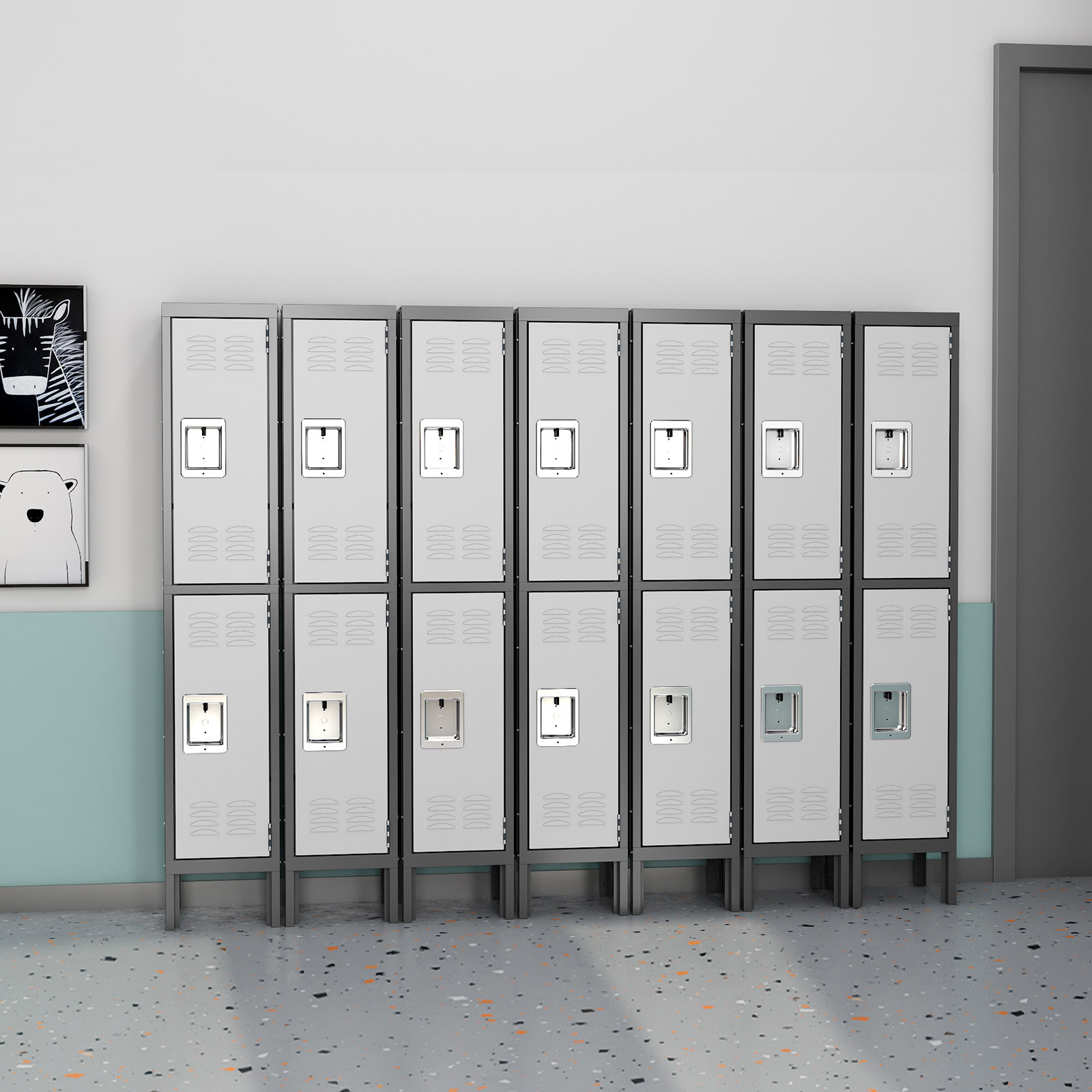Steelcube Metal Locker 2 Doors Employees Locker Storage Cabinet ...