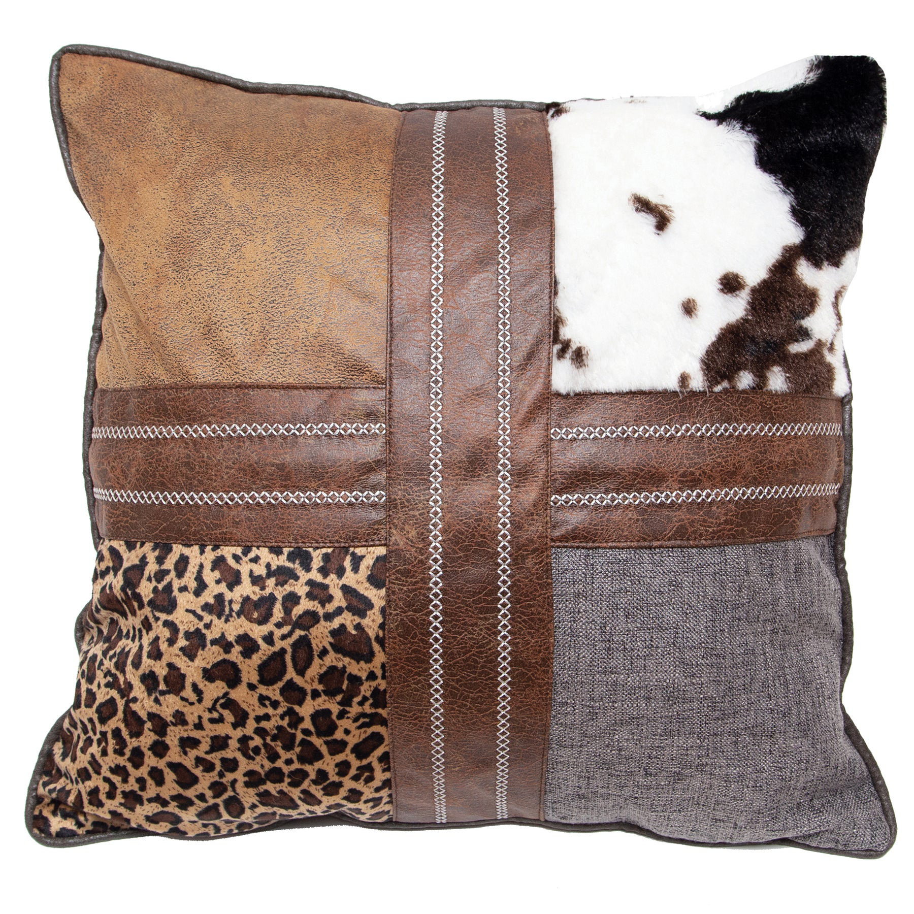 Carstens Inc. Wrangler Four Square Western Throw Pillow 18"X18" | Wayfair