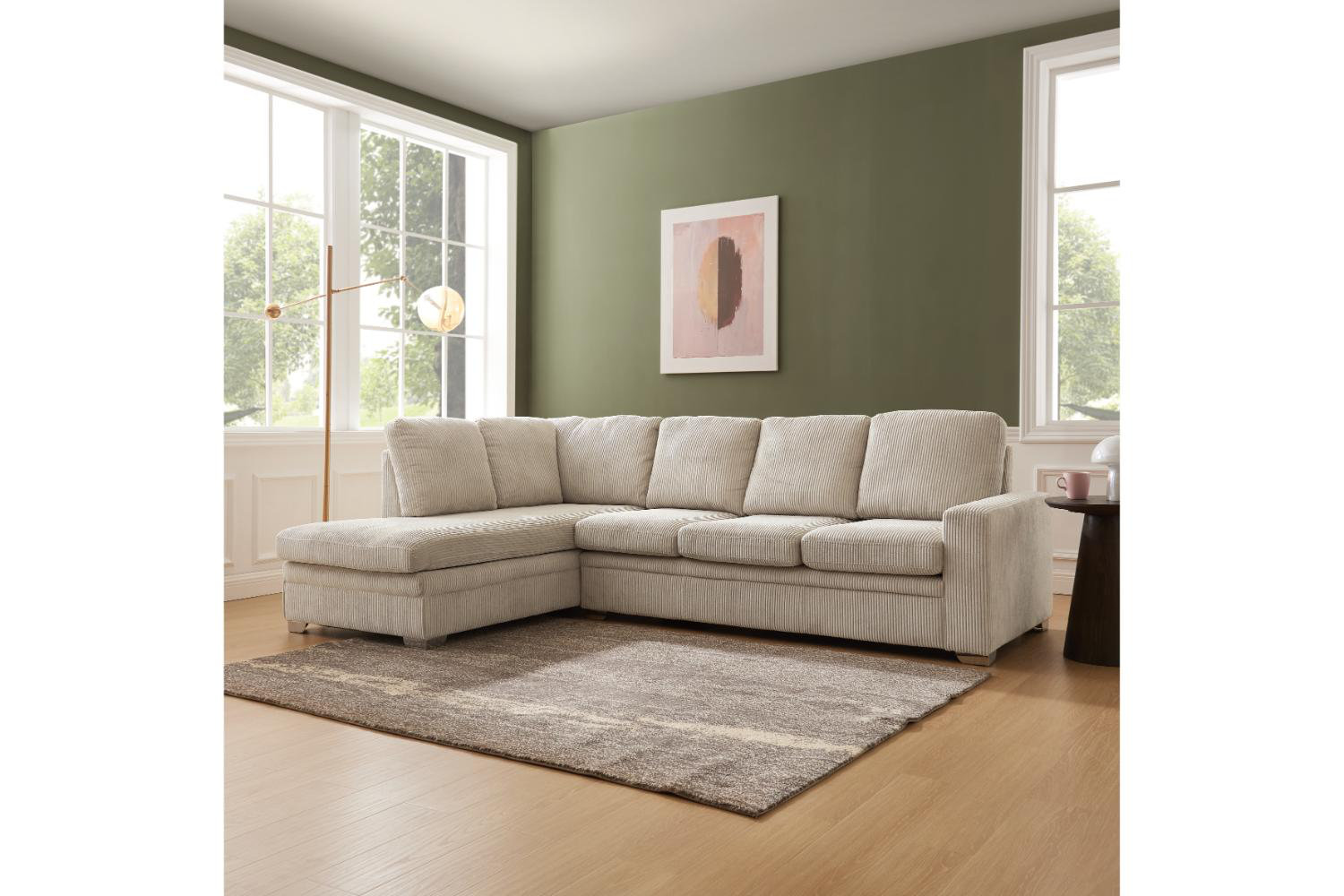 17 Stories Porath Left-Hand Facing Upholstered Corner Sofa | Wayfair.co.uk