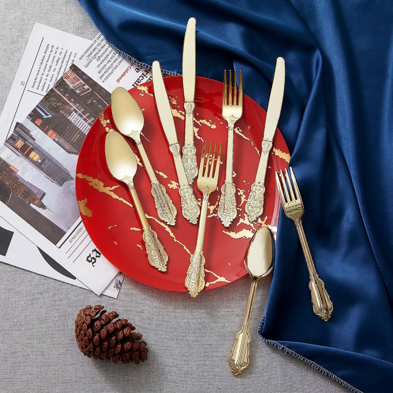 N9R Disposable Plastic Wedding Party Supplies Kit for 100 Guests | Wayfair