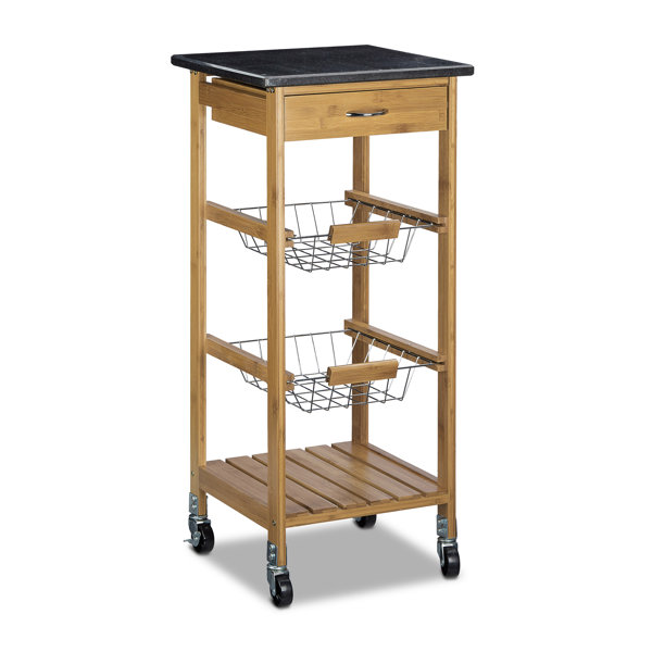 Looking For Honey Coloured Bamboo Trolley | Wayfair.co.uk