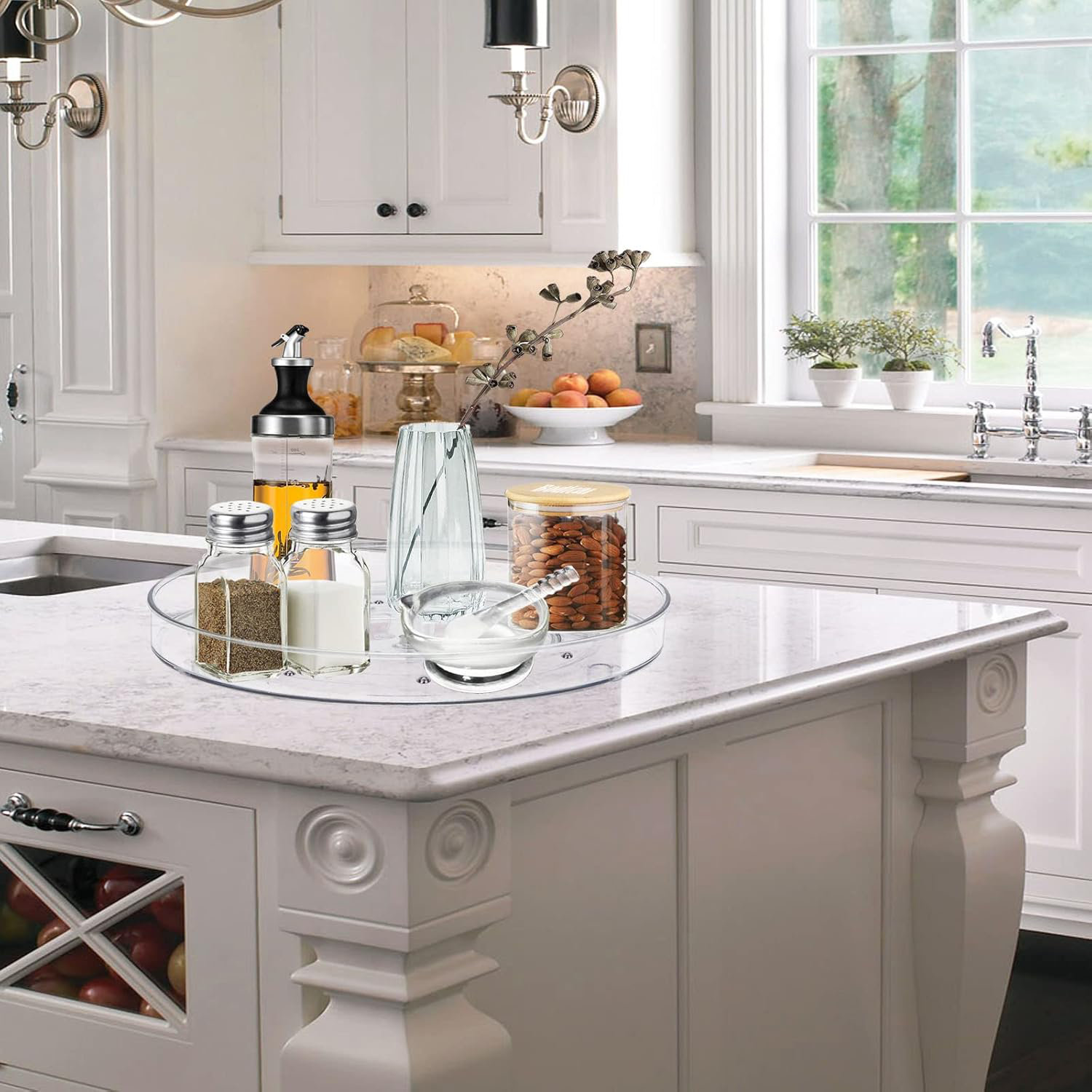 Mint Pantry® 2 Pack Lazy Susan Organizer, 10.6" Clear Lazy Susan ...