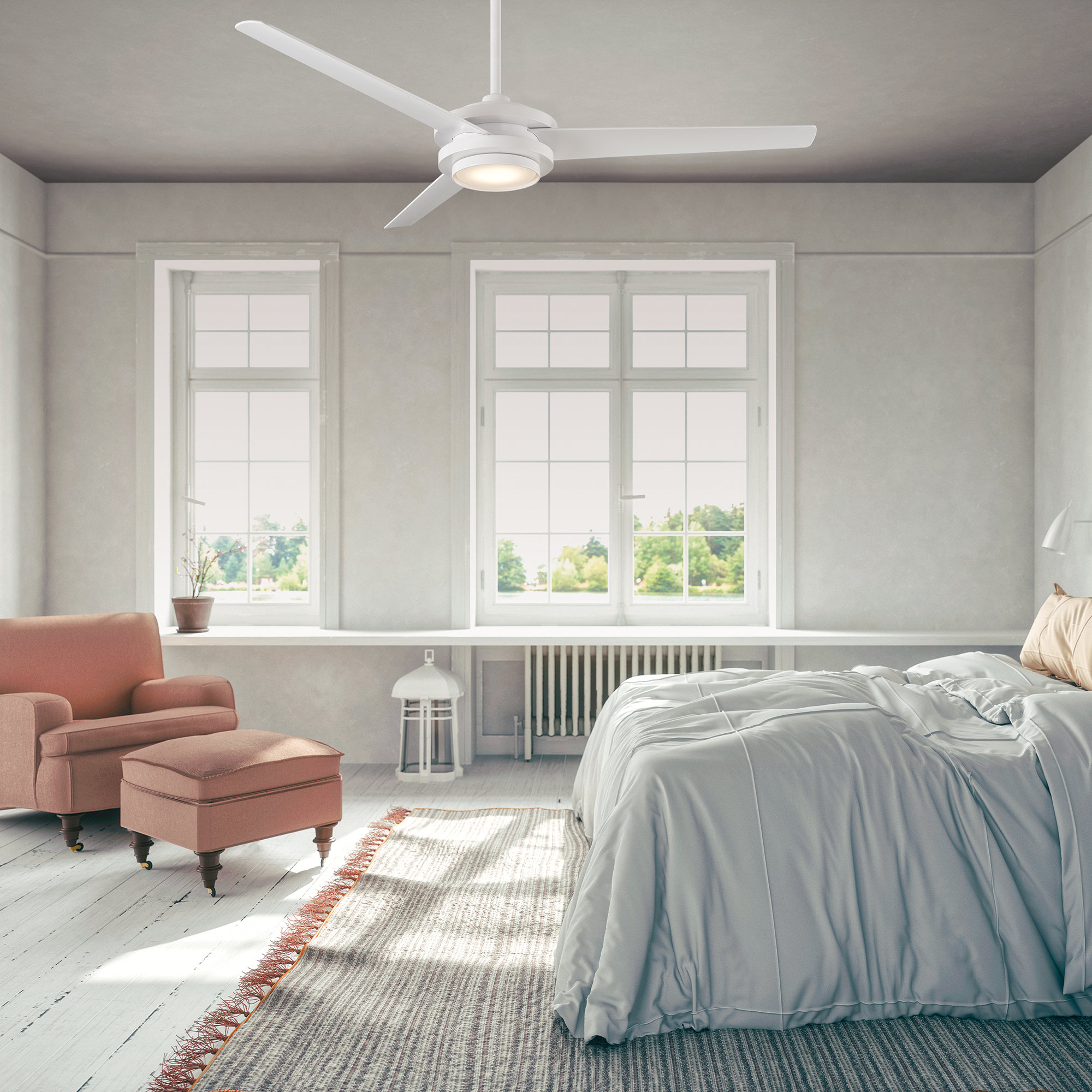 WAC Limited Fans 60" Geos 3 - Blade Outdoor LED Smart Standard Ceiling ...