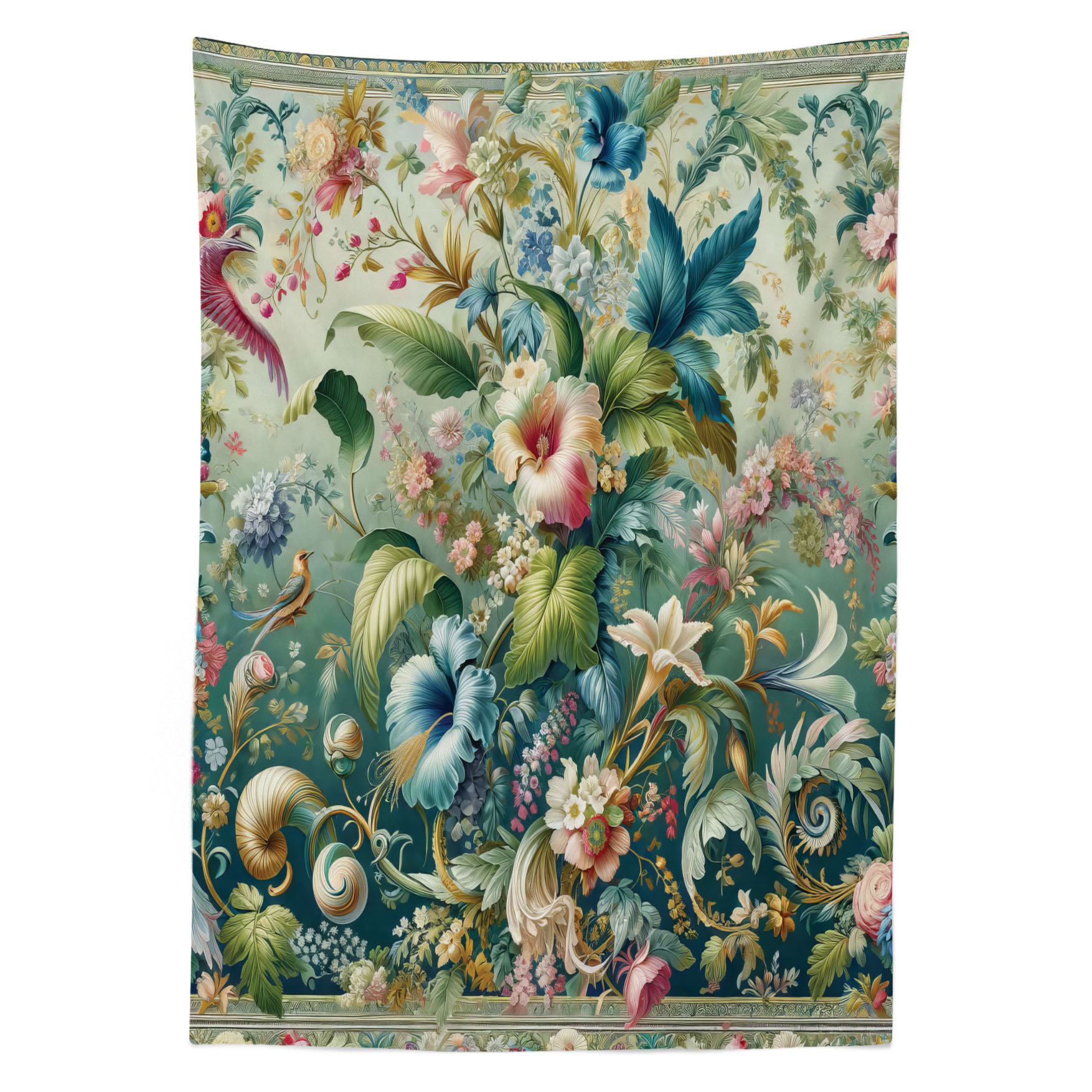 Alcott Hill® Clennie Rectangle Floral Polyester Tablecloth | Wayfair