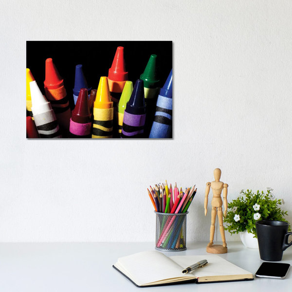 17 Stories Crayons by Dana Brett Munach - Wrapped Canvas Print ...