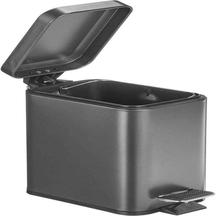 YITAHOME Steel Step On Trash Can ( 0.8 Gallons ) | Wayfair